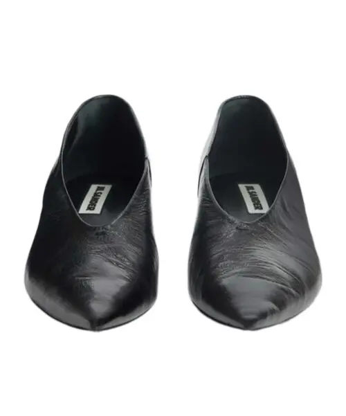 JIL SANDER Leather Pumps - Black