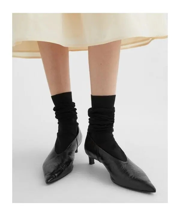JIL SANDER Leather Pumps - Black