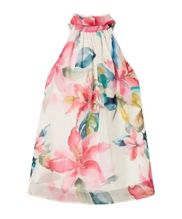 TWINSET Floral-print Halter Top