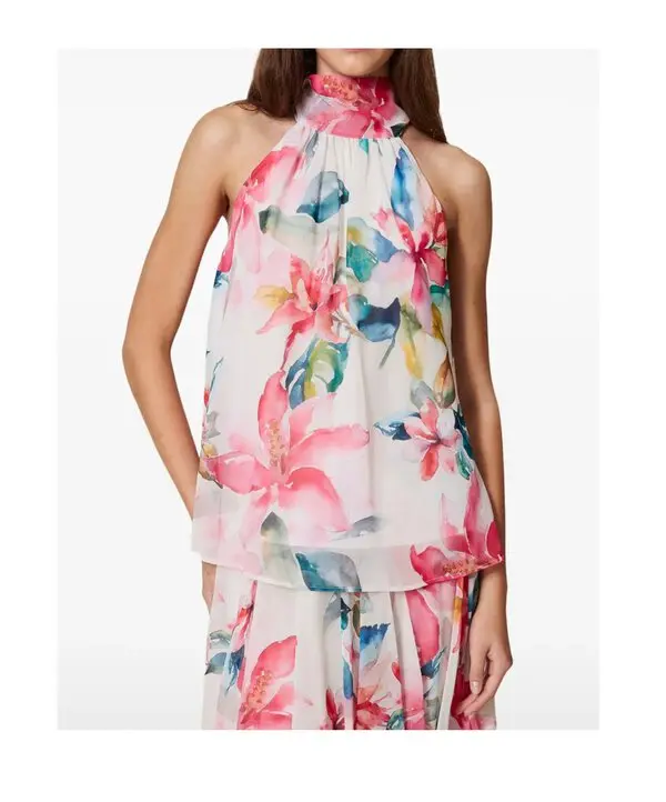 TWINSET Floral-print Halter Top