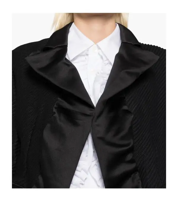 Comme Des Garçons Fringed-edge Asymmetrical Blazer