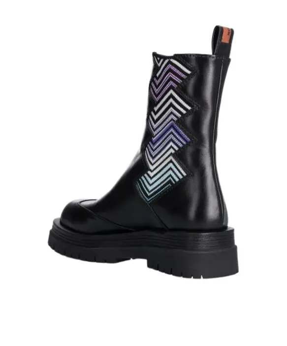 Missoni Zigzag-detail Ankle Boots