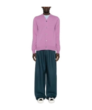 Play Comme Des Garcon V-neck Wool Cardigan