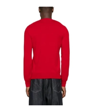 Play Comme Des Garcon Heart-patch Wool Jumper