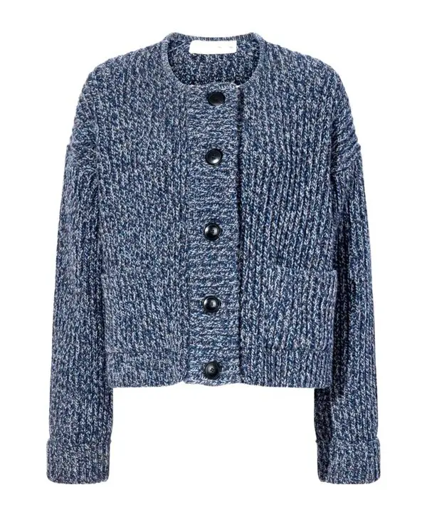 Proenza Schouler Azura Ribbed Wool Cardigan