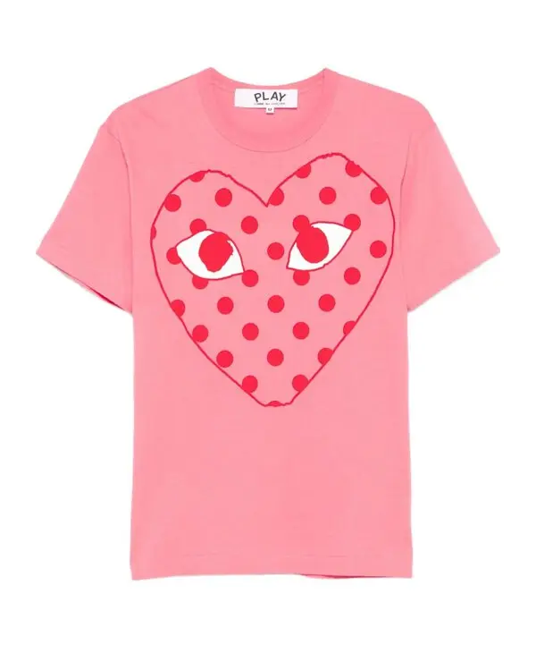 Play Comme Des Garcon Logo-print Cotton T-shirt