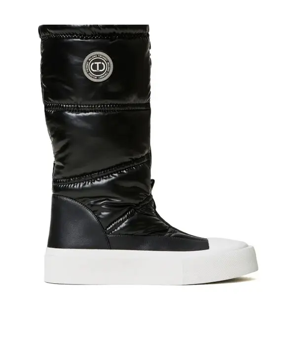 TWINSET Logo-appliqué Padded Boots