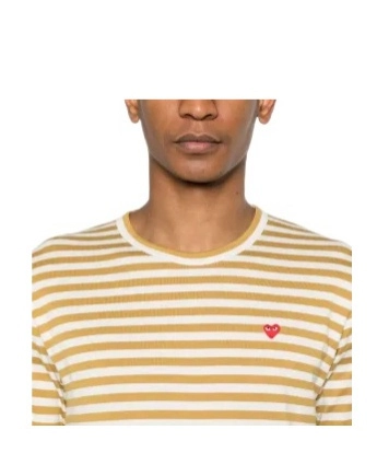 Play Comme Des Garcon Striped Long-sleeve T-shirt