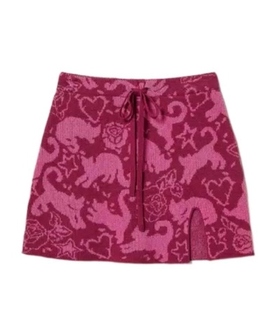 TWINSET Jacquard Mini Skirt