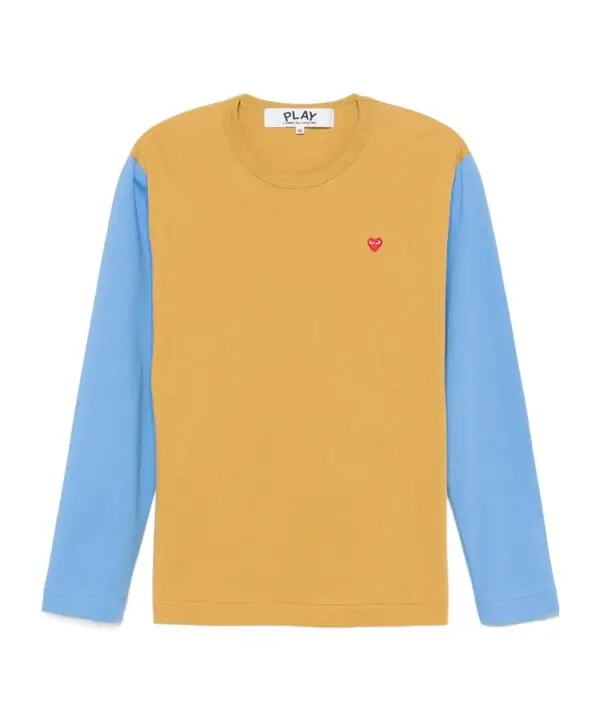 Play Comme Des Garcon Logo-appliqué Cotton T-shirt