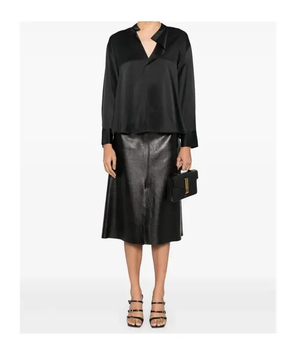Vince Draped Silk Blouse