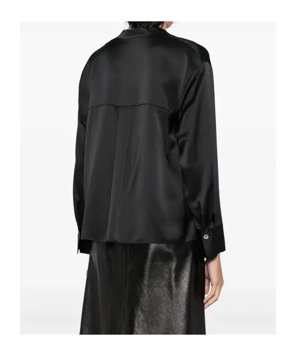 Vince Draped Silk Blouse