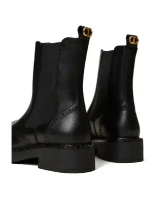 TWINSET 40mm Leather Chelsea Boots