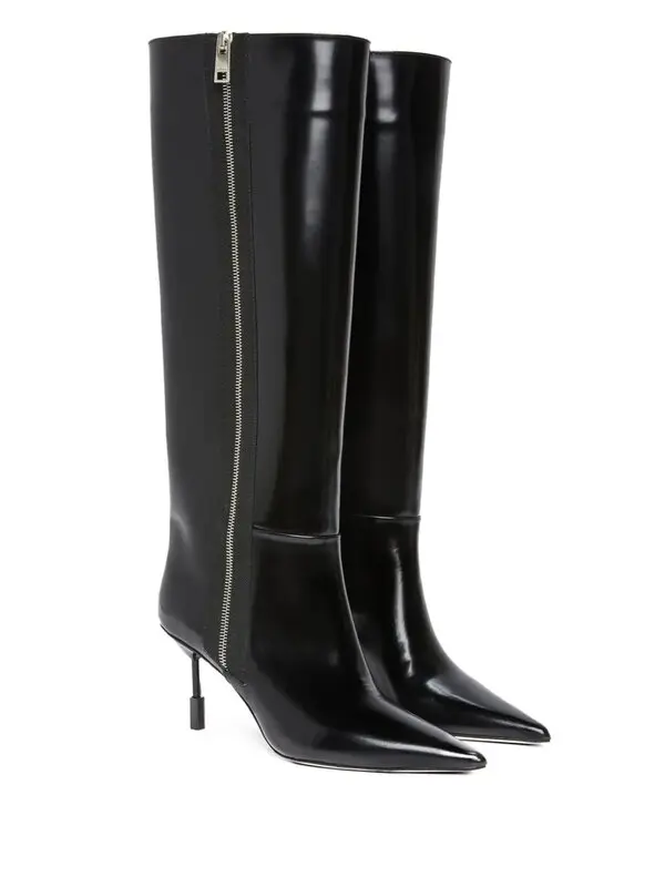 MSGM Pointed-toe Leather Boots