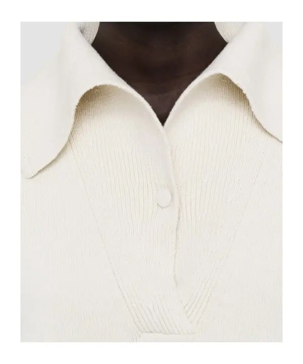 JOSEPH Long Sleeved Knitted Polo Jumper