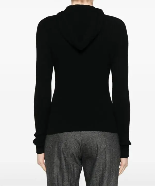 TWINSET Ribbed Hooded Knitwear
