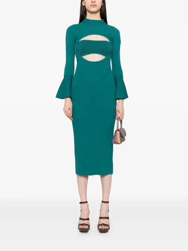 Cult Gaia Layered Cut-out Dress