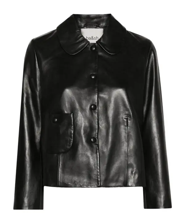Ba&sh Mylos Leather Jacket - Black