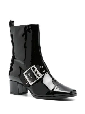 CAREL 50mm Decorative-buckle Ankle Boots
