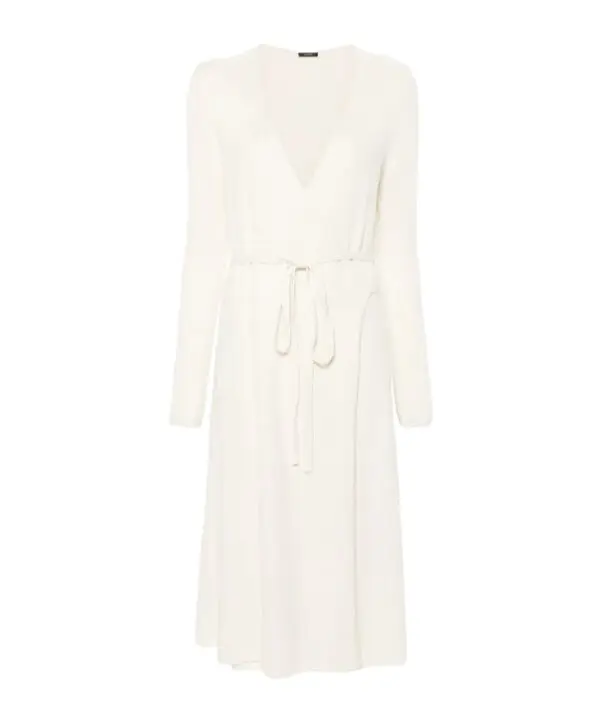 JOSEPH Belted Knitted Maxi Dress
