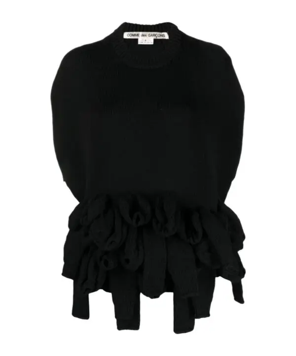 Comme Des Garçons Layered-detail Crew-neck Jumper