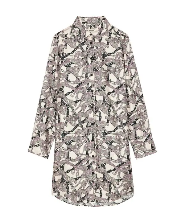 Zadig&Voltaire Rais Collared Button-up Shirt Dress
