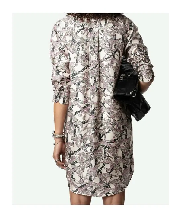 Zadig&Voltaire Rais Collared Button-up Shirt Dress