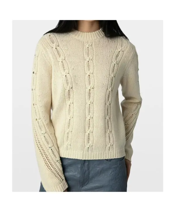 Zadig&Voltaire Morley Cable-knit Jumper