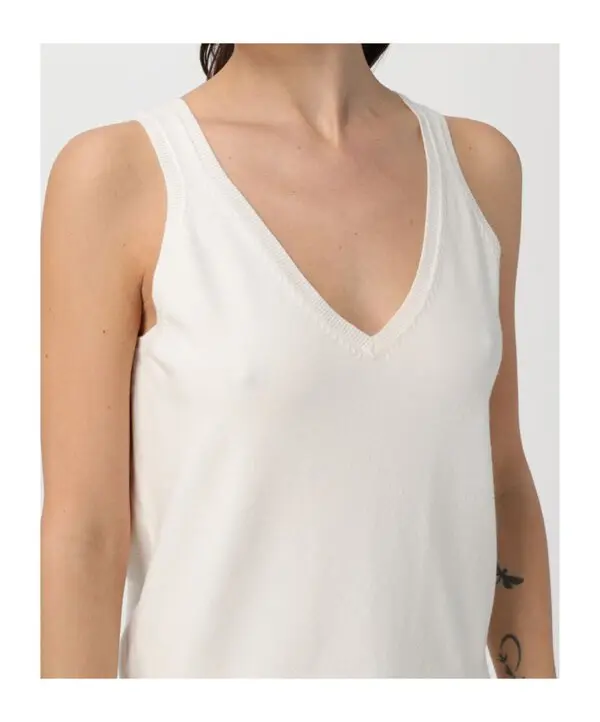 TWINSET Chain-embellished Ribbed Blouse