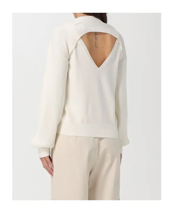 TWINSET Chain-embellished Ribbed Blouse