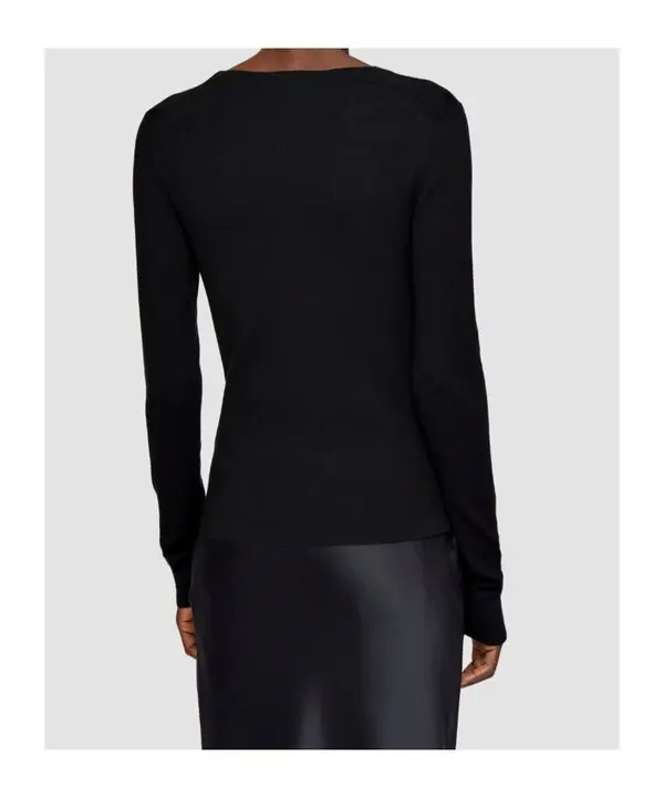 JOSEPH Silk Stretch V-neck Pullover