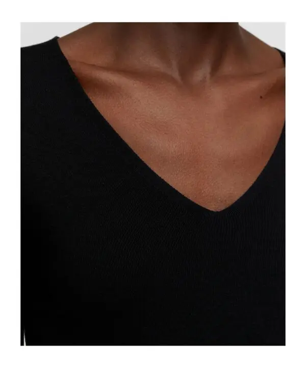 JOSEPH Silk Stretch V-neck Pullover