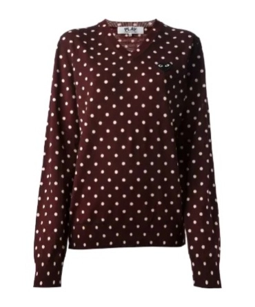 Play Comme Des Garcon Polka Dot Pullover