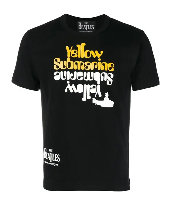 Comme Des Garçons Lyrics Printed T-shirt