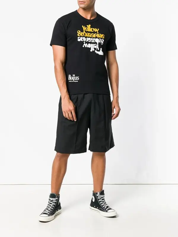 Comme Des Garçons Lyrics Printed T-shirt