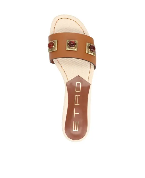 Etro Open-toe Crystal Embellished Sandals