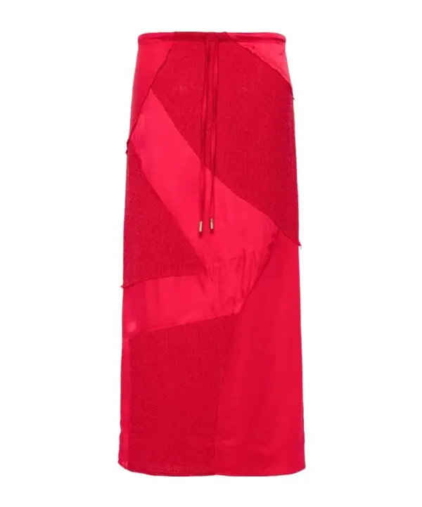 Cult Gaia Patchwork Midi Skirt