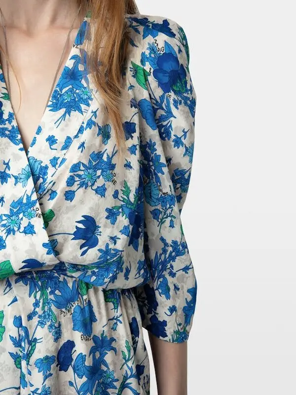 Zadig&Voltaire Ruz Floral-print Midi Dress