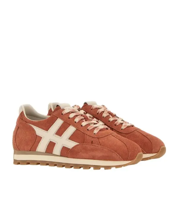Hogan H671 Suede Leather Lace-up Sneakers