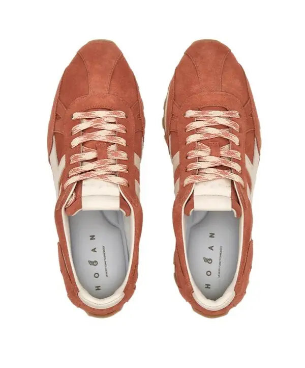 Hogan H671 Suede Leather Lace-up Sneakers