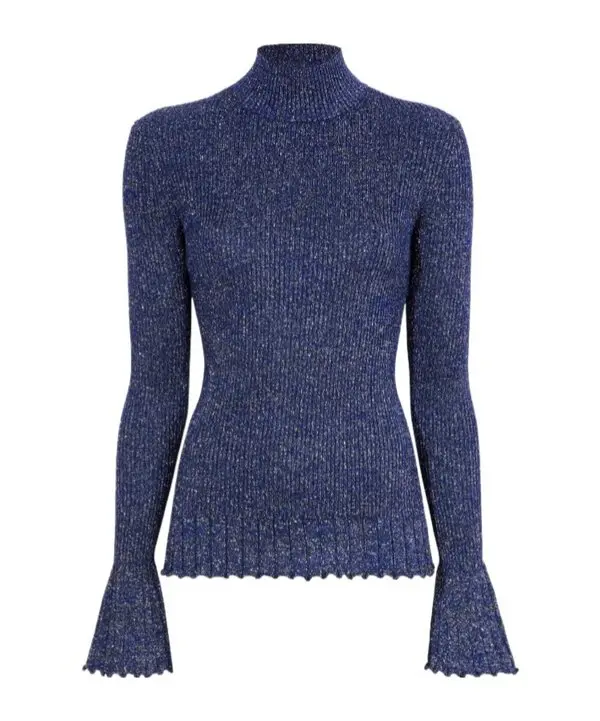 Proenza Schouler Avery Metallic Turtleneck Jumper