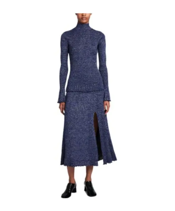 Proenza Schouler Avery Metallic Turtleneck Jumper