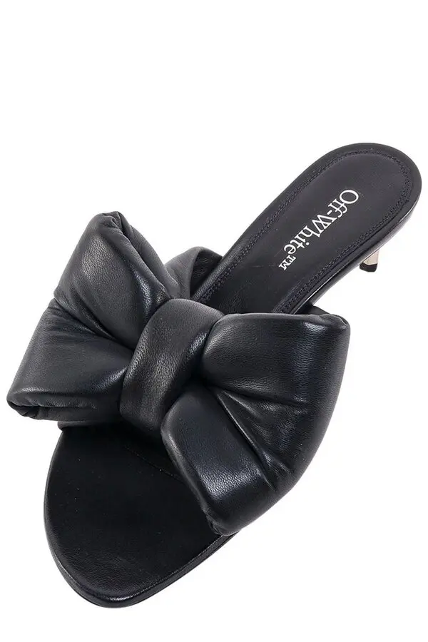 Off-White Allen Bow-detail Leather Mules