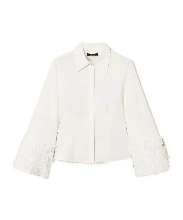 TWINSET Floral Silk Blend Shirt
