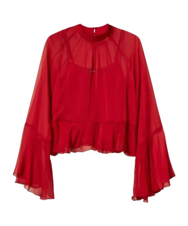 TWINSET Bell-sleeve Blouse And Camisole Set