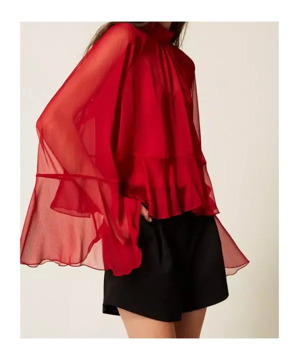 TWINSET Bell-sleeve Blouse And Camisole Set
