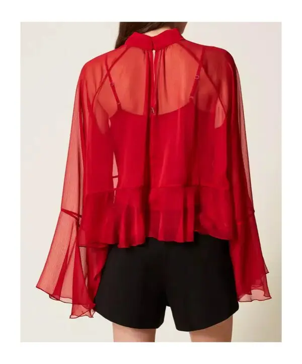 TWINSET Bell-sleeve Blouse And Camisole Set