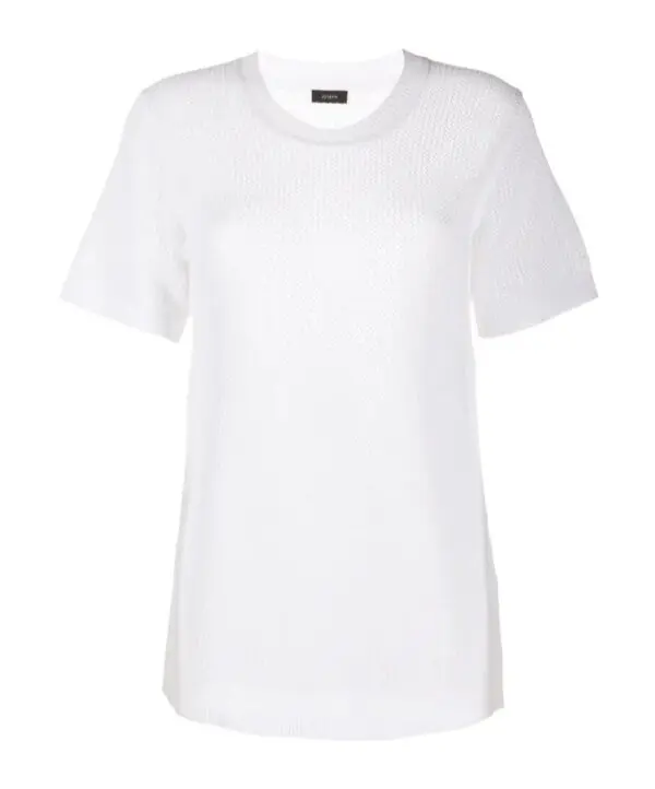 JOSEPH Resille Knit Sweater - White