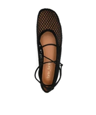 FORTE_FORTE Net-detail Ballet Flats