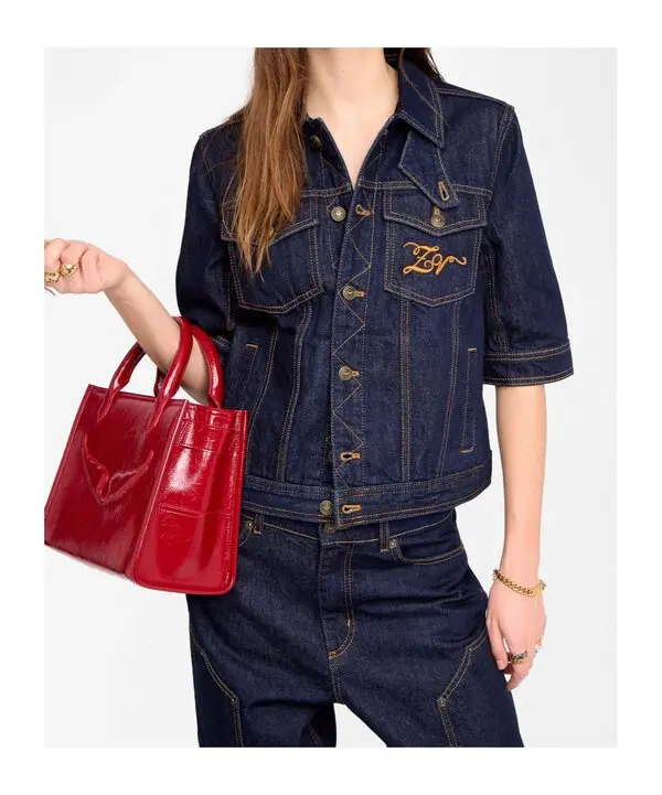 Zadig&Voltaire Kyo Short-sleeve Buttoned Jacket - Black